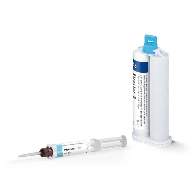 KIT TEMPORARY SET (STRUCTUR + PROVICOLQM + CLIP FLOW) - Dentaliberica
